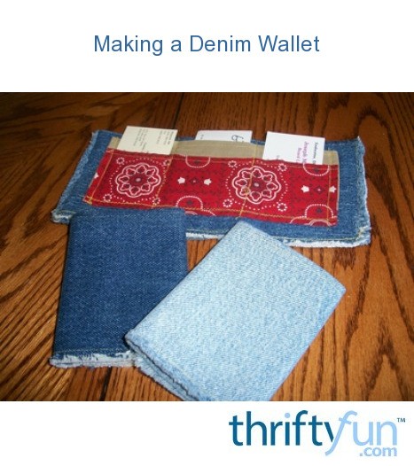 Making a Denim Wallet | ThriftyFun