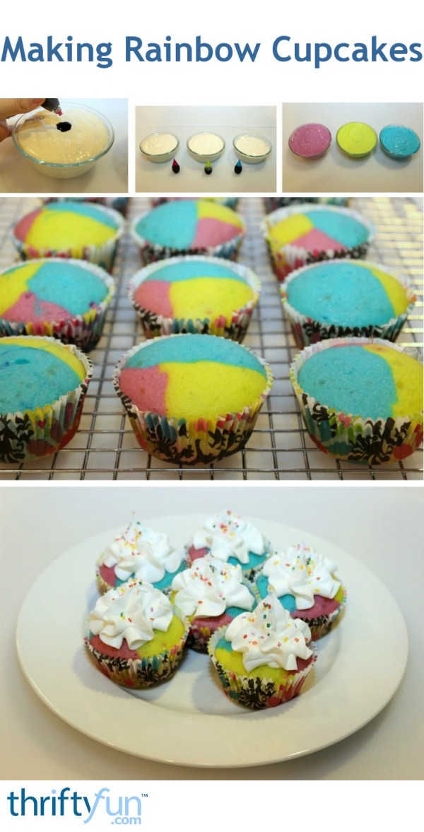 Making Rainbow Cupcakes | ThriftyFun