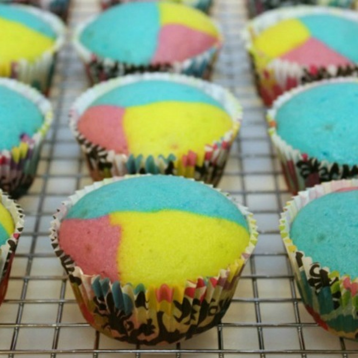 Making Rainbow Cupcakes | ThriftyFun