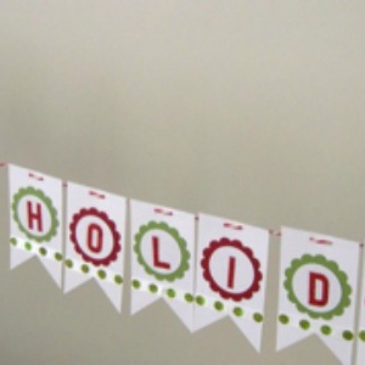 Holiday Tag Garland | My Frugal Christmas