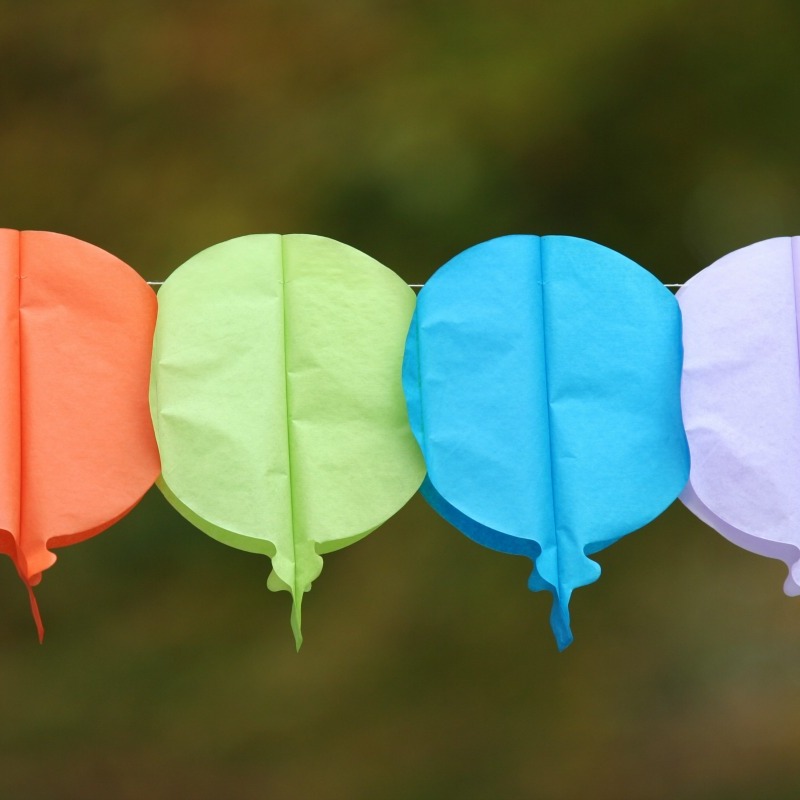 Making a Paper Garland | ThriftyFun