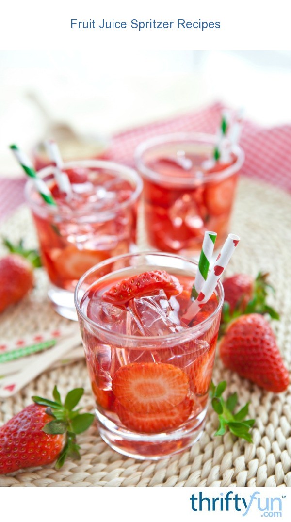 Fruit Juice Spritzer Recipes | ThriftyFun