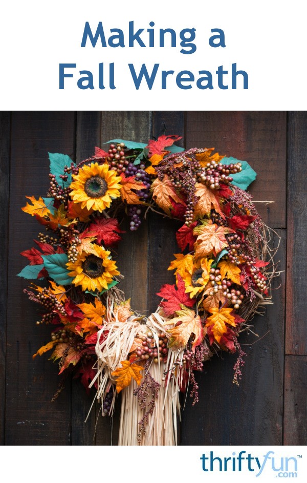 Making a Fall Wreath | ThriftyFun