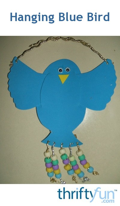 Hanging Blue Bird | ThriftyFun