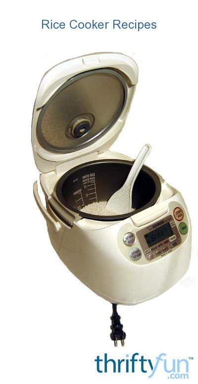 Rice Cooker Recipes | ThriftyFun