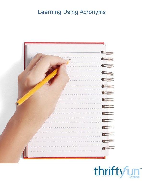 Learning Using Acronyms | ThriftyFun