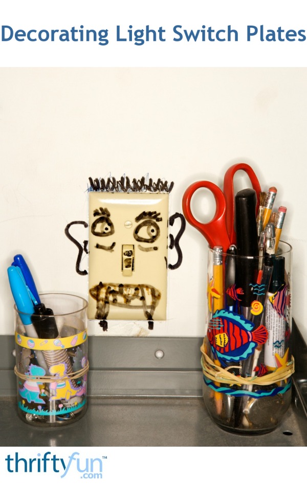 Decorating Light Switch Plates | ThriftyFun