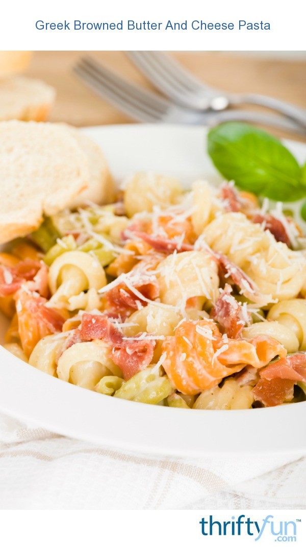 Greek Browned Butter And Cheese Pasta | ThriftyFun