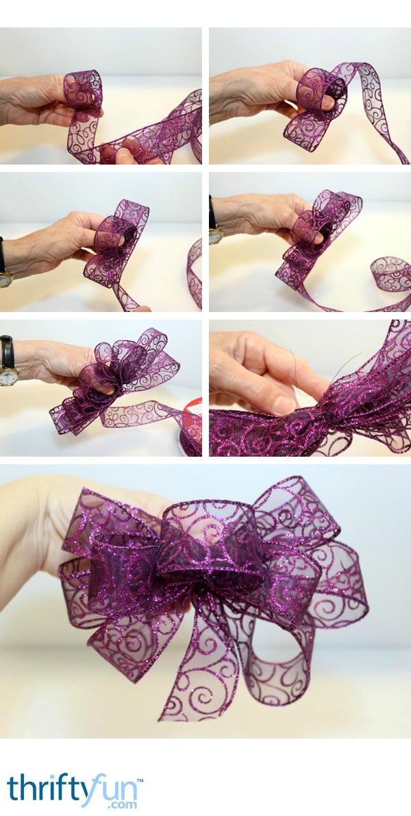 Making A Wire Edged Ribbon Bow ThriftyFun