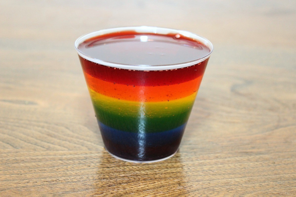 Rainbow Jello Cups | ThriftyFun