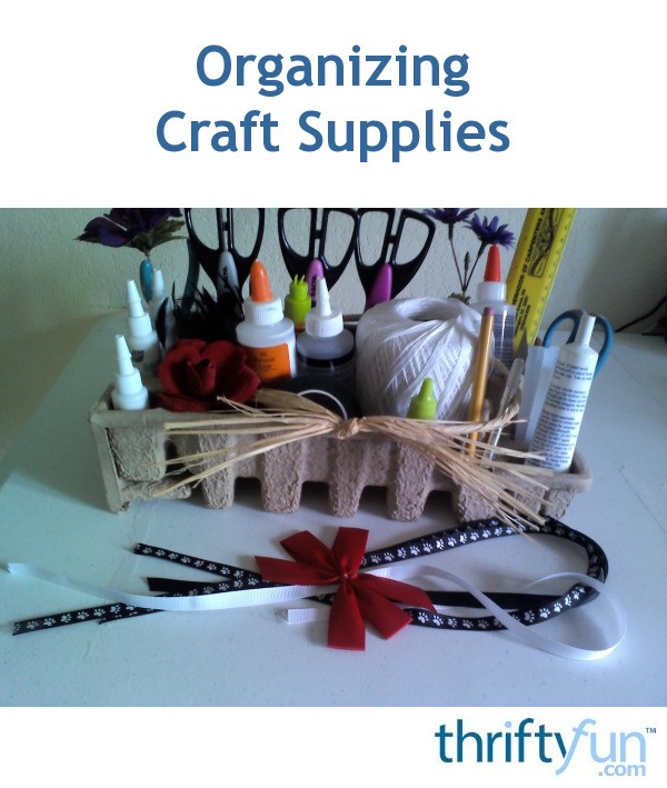 Use Cardboard Packaging to Organize Craft Supplies | ThriftyFun