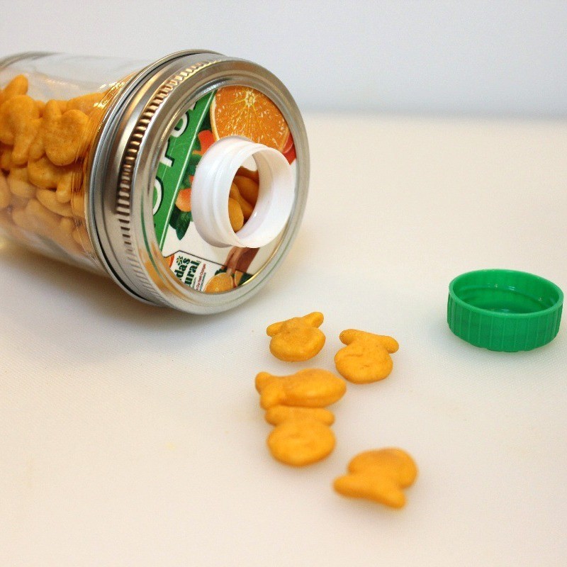 Mason Jar Snack Container | ThriftyFun