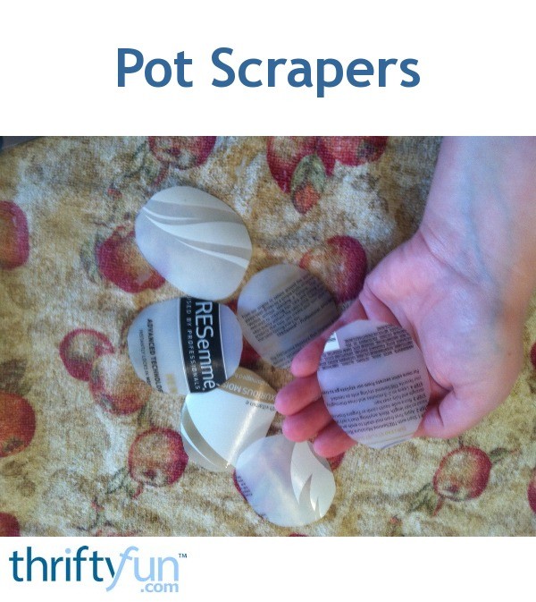 Making Your Own Pot Scrapers | ThriftyFun