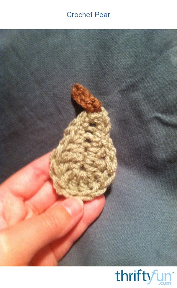 Crochet Pear | ThriftyFun