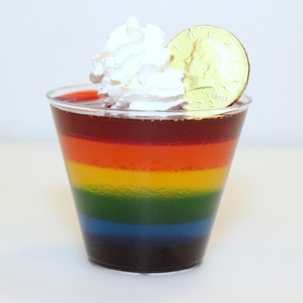 Rainbow Jello Cups | ThriftyFun
