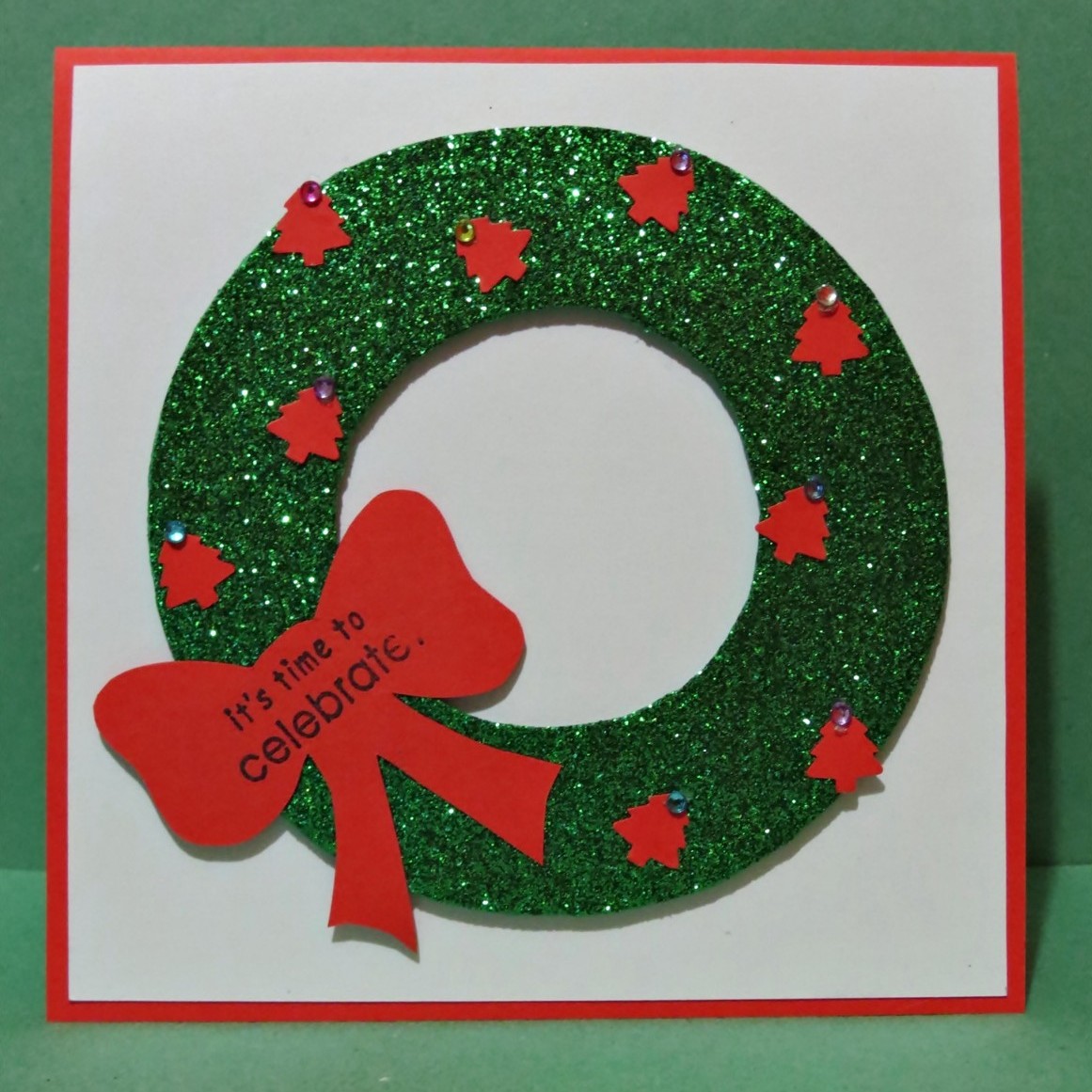 Christmas Tree Wreath Card | My Frugal Christmas