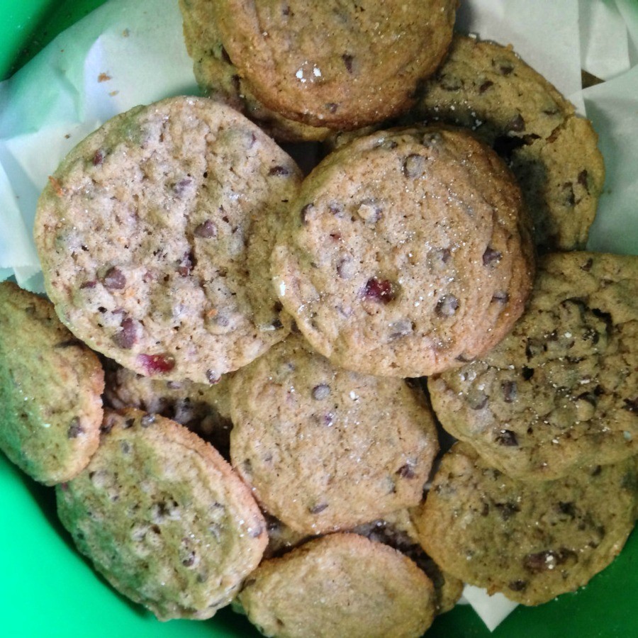 Candy Cane Chocolate Chip Cookies | ThriftyFun