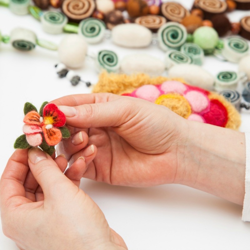 Making Felt Flowers | ThriftyFun