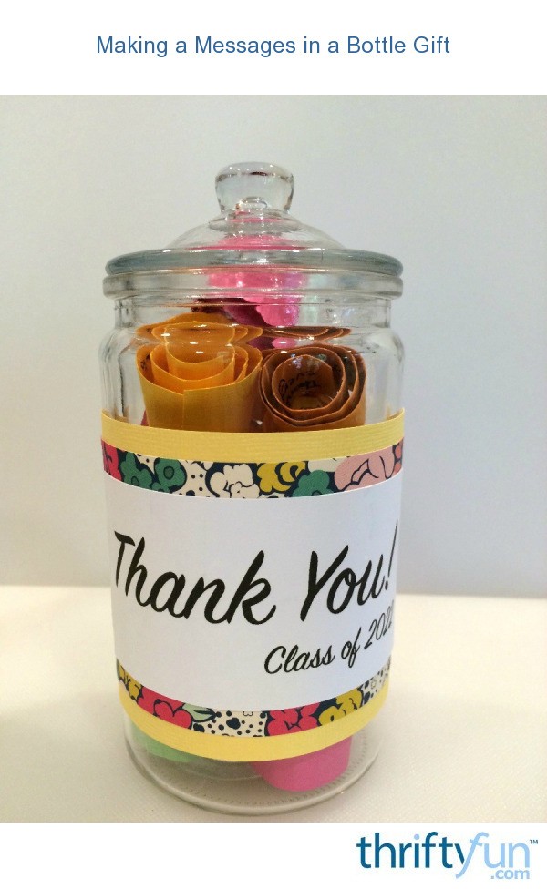 Making a Messages in a Bottle Gift | ThriftyFun