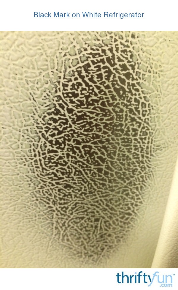 Black Mark on White Refrigerator? | ThriftyFun