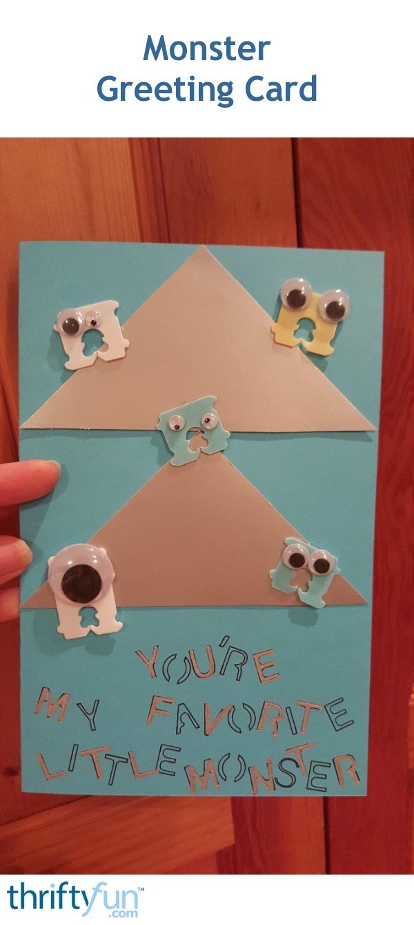 Monster Greeting Card | ThriftyFun