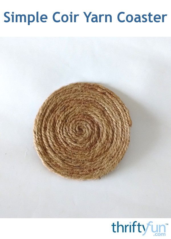 Simple Coir Yarn Coaster | ThriftyFun