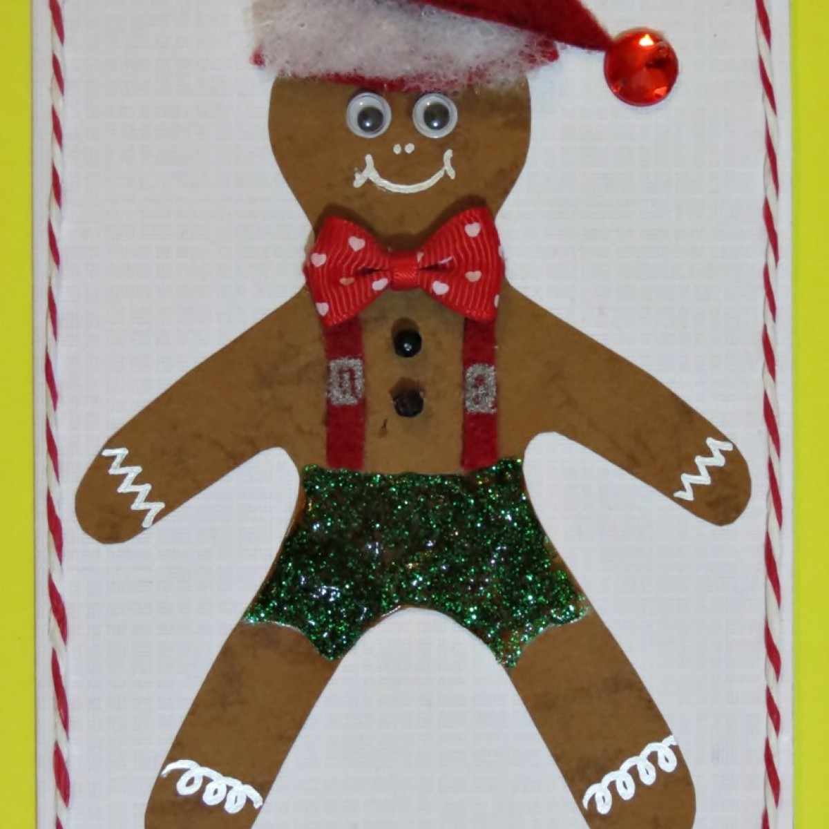 Gingerbread Man Christmas Card | My Frugal Christmas