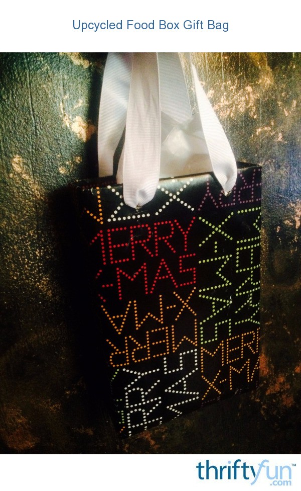 Upcycled Food Box Gift Bag | ThriftyFun