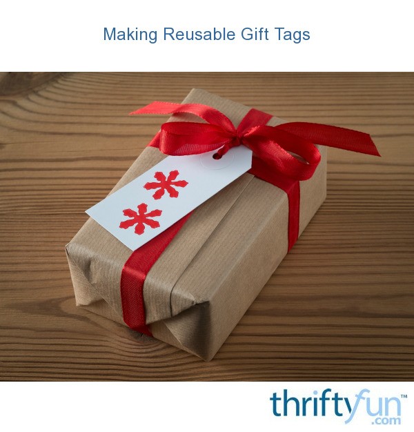 Making Reusable Gift Tags | ThriftyFun