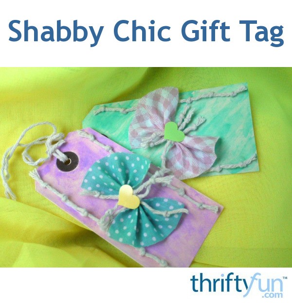 Shabby Chic Gift Tag | ThriftyFun
