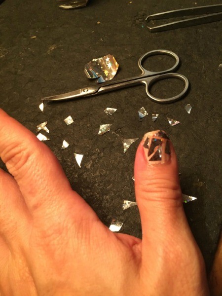 Broken Glass Geometric Nail Art Thriftyfun