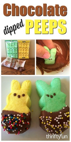 Making Chocolate Dipped Peeps | ThriftyFun