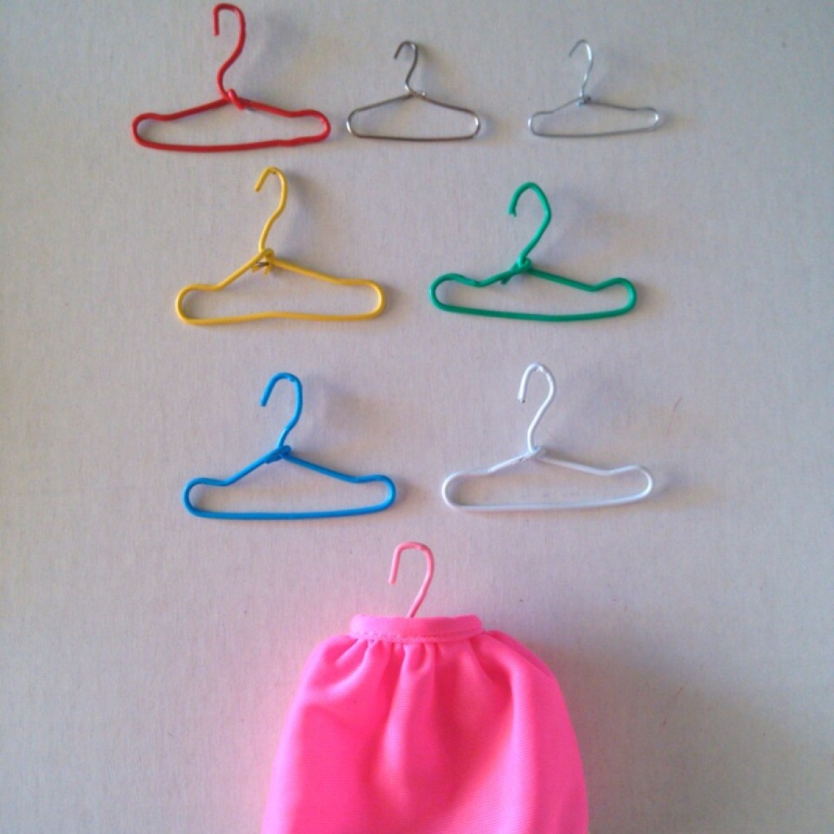 DIY Paper Clip Barbie Clothes Hangers | ThriftyFun