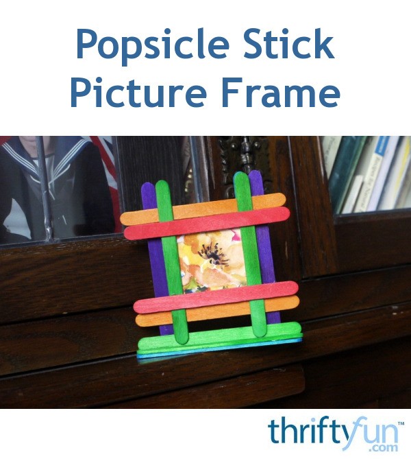 Popsicle Stick Picture Frame | ThriftyFun