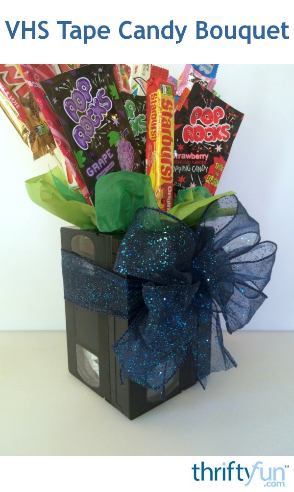 VHS Tape Candy Bouquet | ThriftyFun