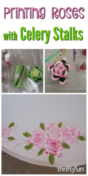 Printing Roses Using Celery Stalks | ThriftyFun