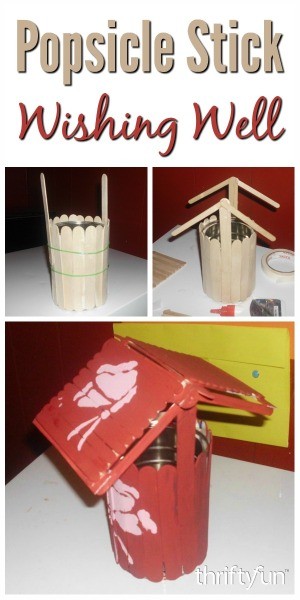 Making a Popsicle Stick Wishing Well | ThriftyFun