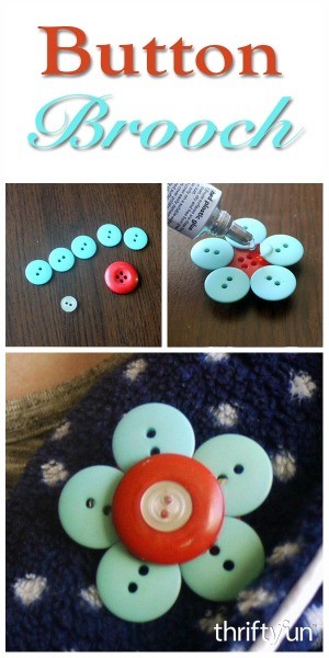 Making a Button Brooch | ThriftyFun