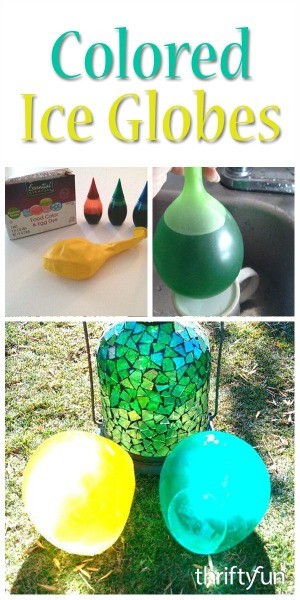 Making Colored Ice Globes | ThriftyFun