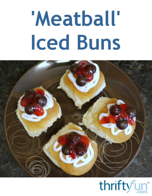 Making "Meatball" Iced Buns | ThriftyFun
