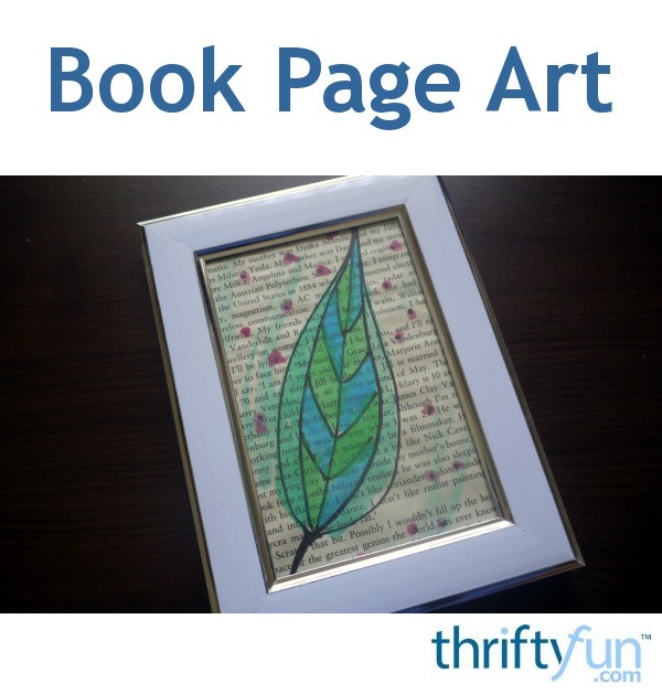 Making Framed Book Page Artwork | ThriftyFun