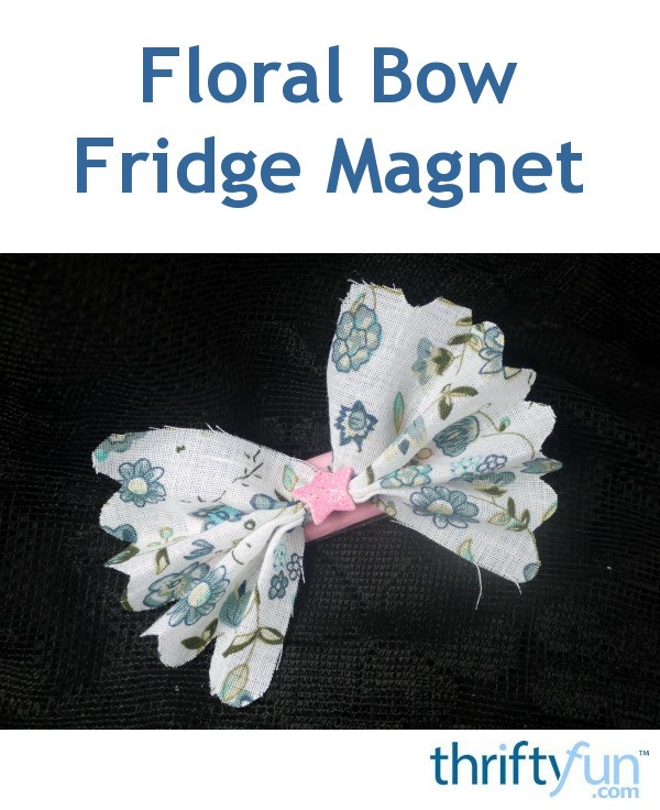 Making a Fabric Bow Fridge Magnet | ThriftyFun
