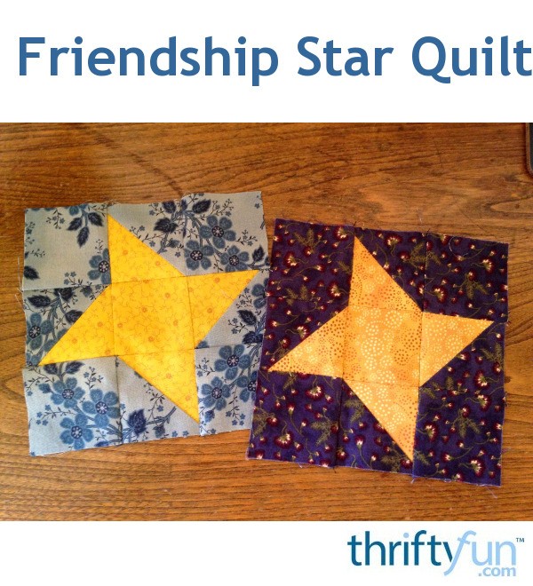 6 Inch Friendship Star Quilt Block | ThriftyFun