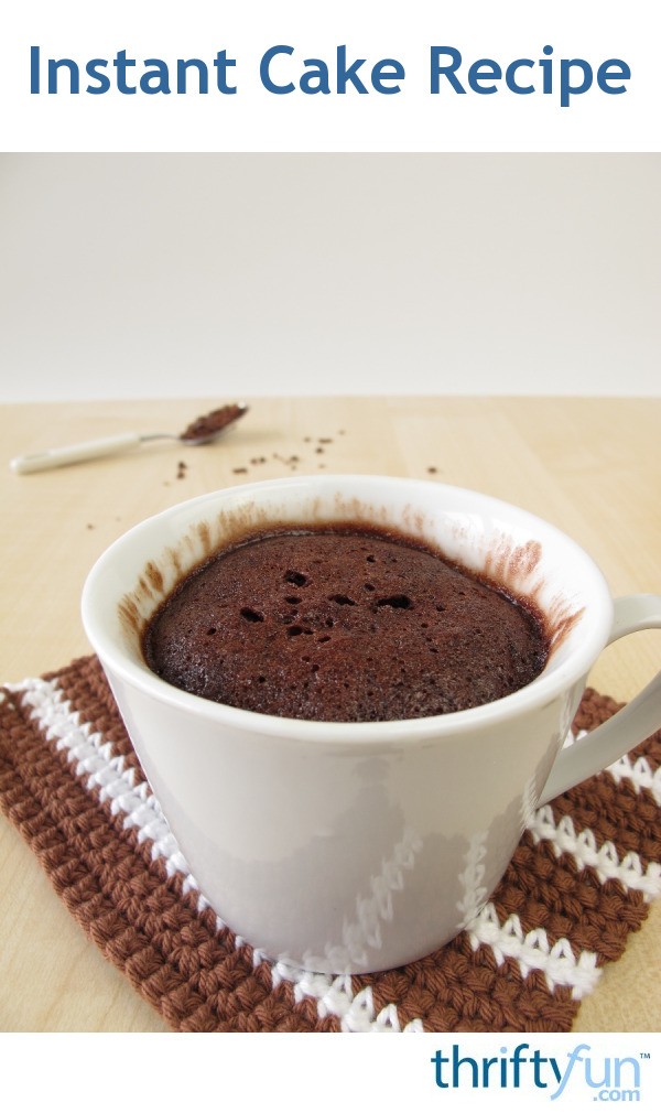 Instant Cake Recipe | ThriftyFun