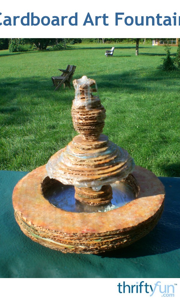 Cardboard Art Fountain | ThriftyFun