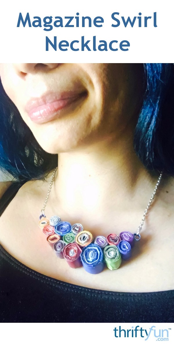 Magazine Swirl Necklace | ThriftyFun