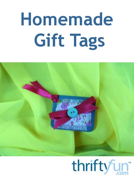 Homemade Gift Tag | ThriftyFun