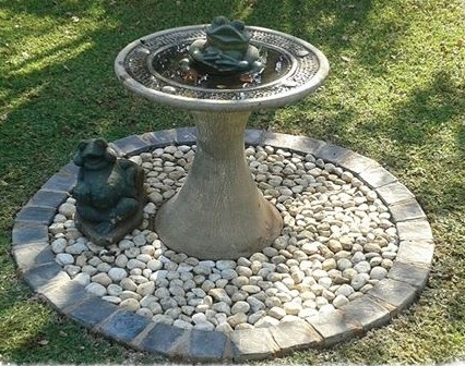 Enhance Your Garden With Stone Birdbath Border | ThriftyFun