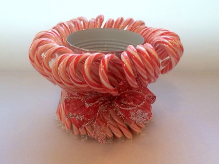 Candy Cane Planter | My Frugal Christmas