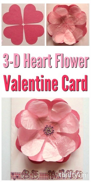 Making a 3D Valentine Heart Flower Card | ThriftyFun